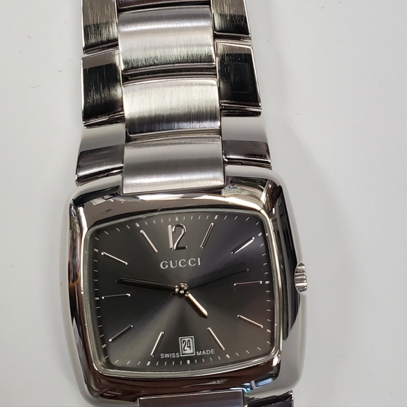 Gucci | Accessories | Gucci Watch 850m Stainless Steel Silver Mens ...